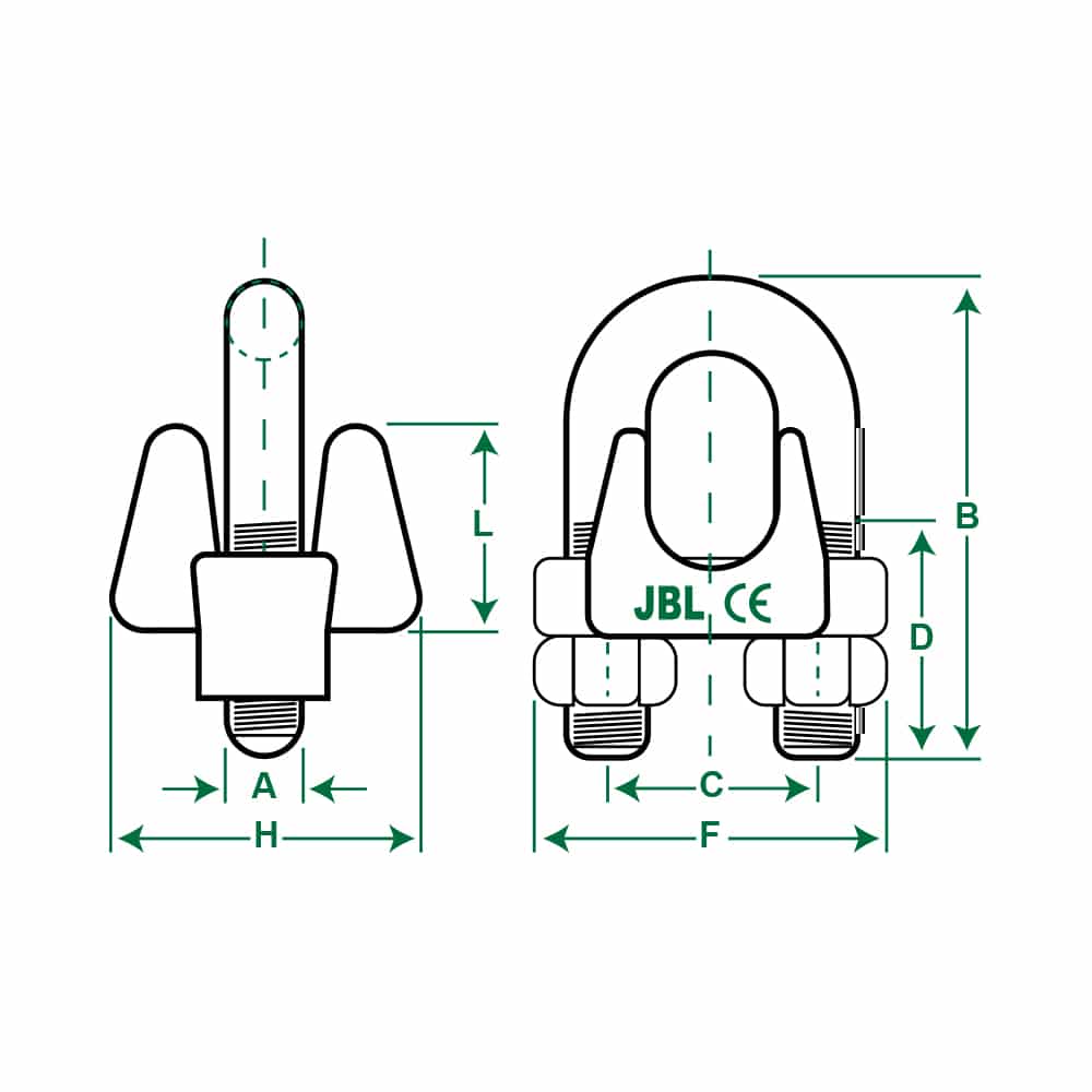 HEAVY DUTY WIRE ROPE CLIP - Welcome to the Bull Rope