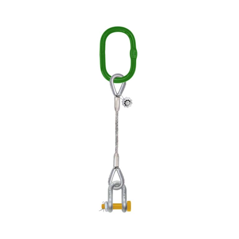 One Leg Steel Wire Rope Sling With D-Shaped Shackle Bolt Type - Welcome ...